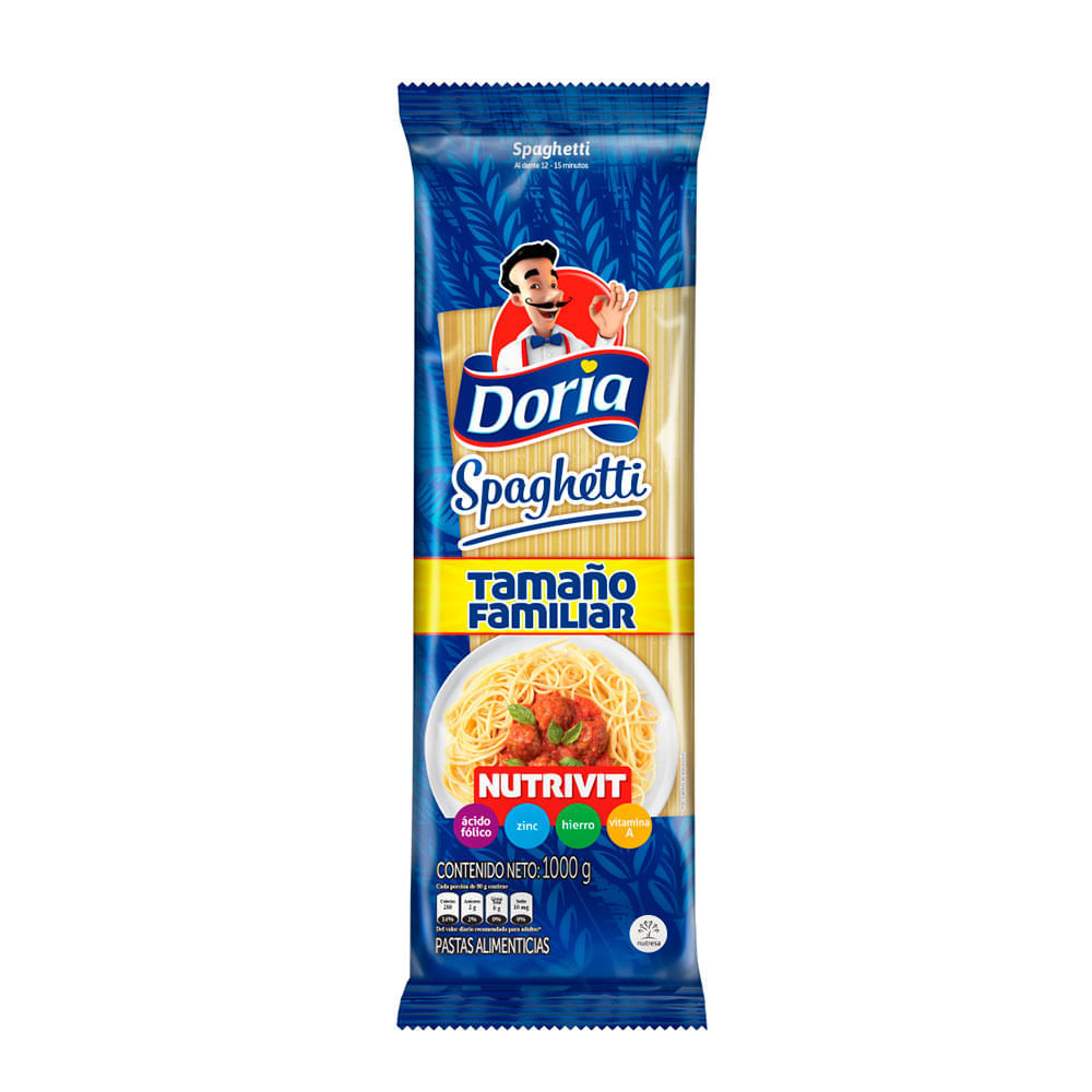 Pasta Clásica Spaghetti Doria x 1000 g. - Tiendas Metro