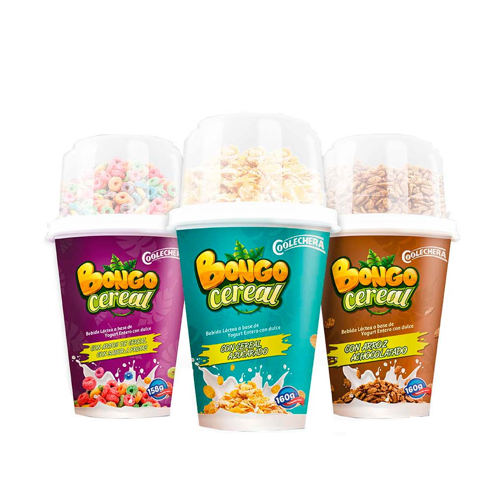 Yogurt Bongo con cereal surtido x3und x170g c-u - Tiendas Metro