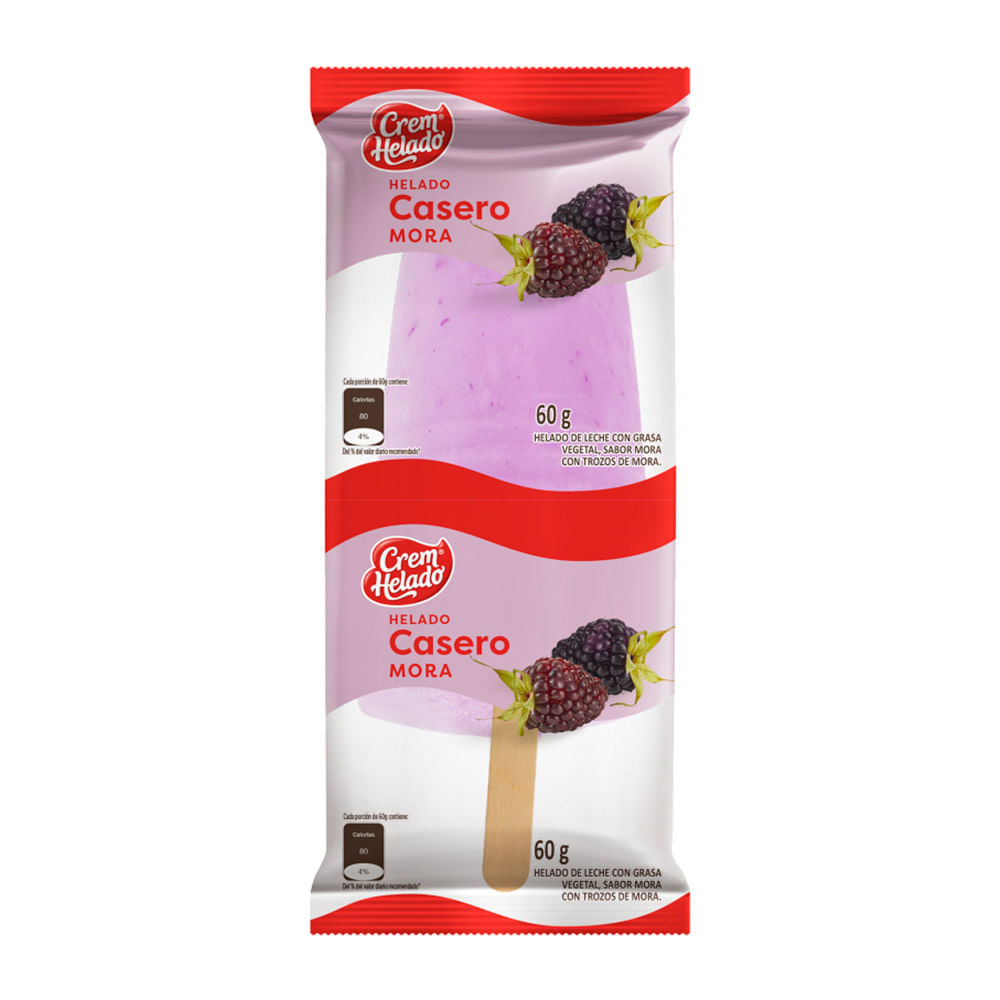 Helado Crem Helado casero mora x60g | Tiendas Jumbo