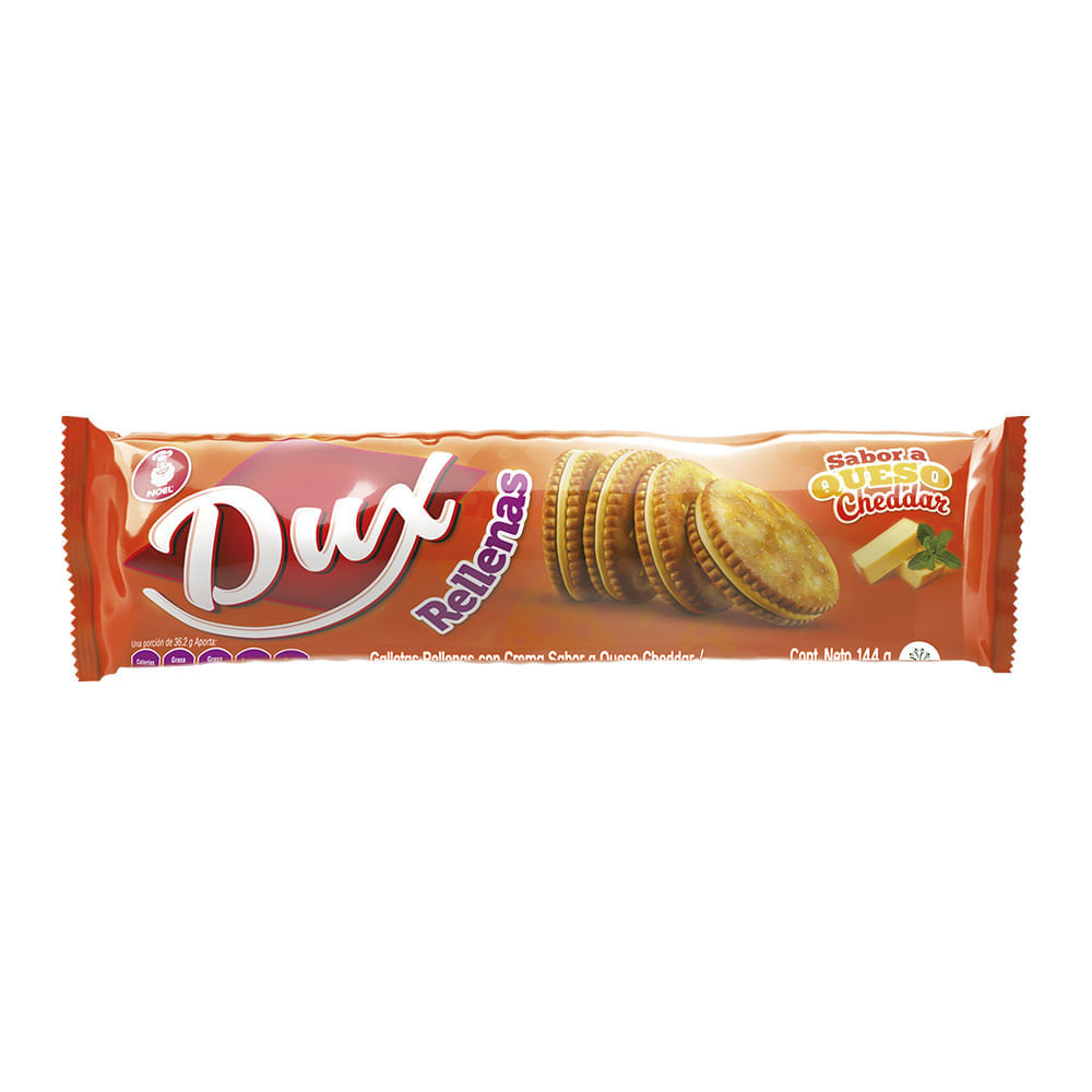 Galletas dux rellenas queso cheddar x144ged.ltda. - Tiendas Jumbo