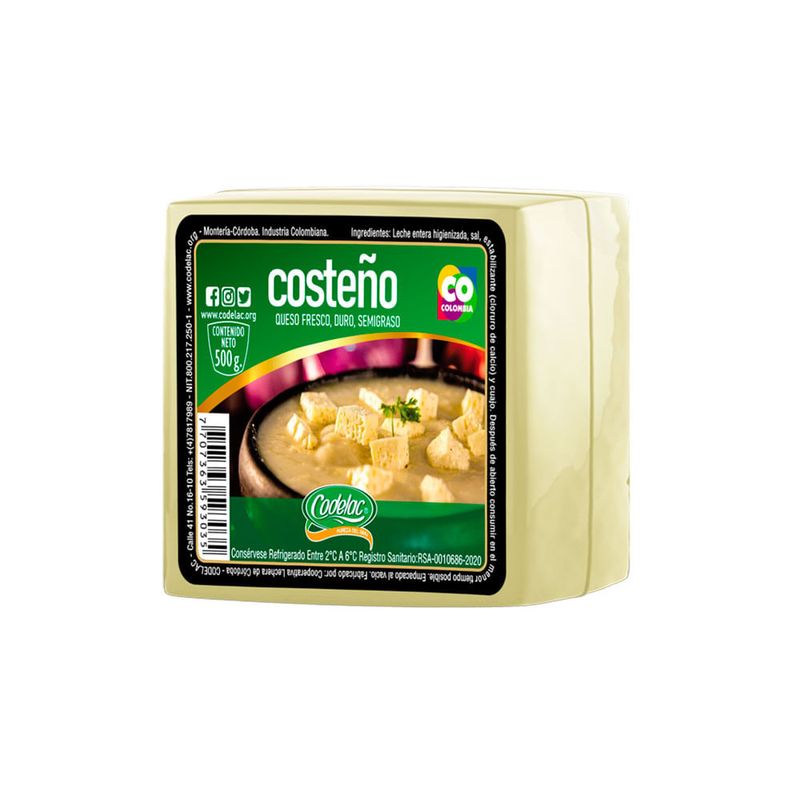 Queso Costeño Codelac X500g Tiendas Metro