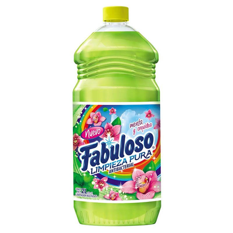 Limpiador De Pisos Fabuloso Menta Y Orquídeas X2l Tiendas Jumbo