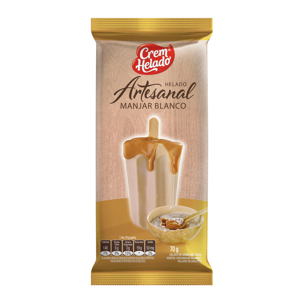 Helado Crem Helado artesanal manjar blanco x70g - Tiendas Jumbo