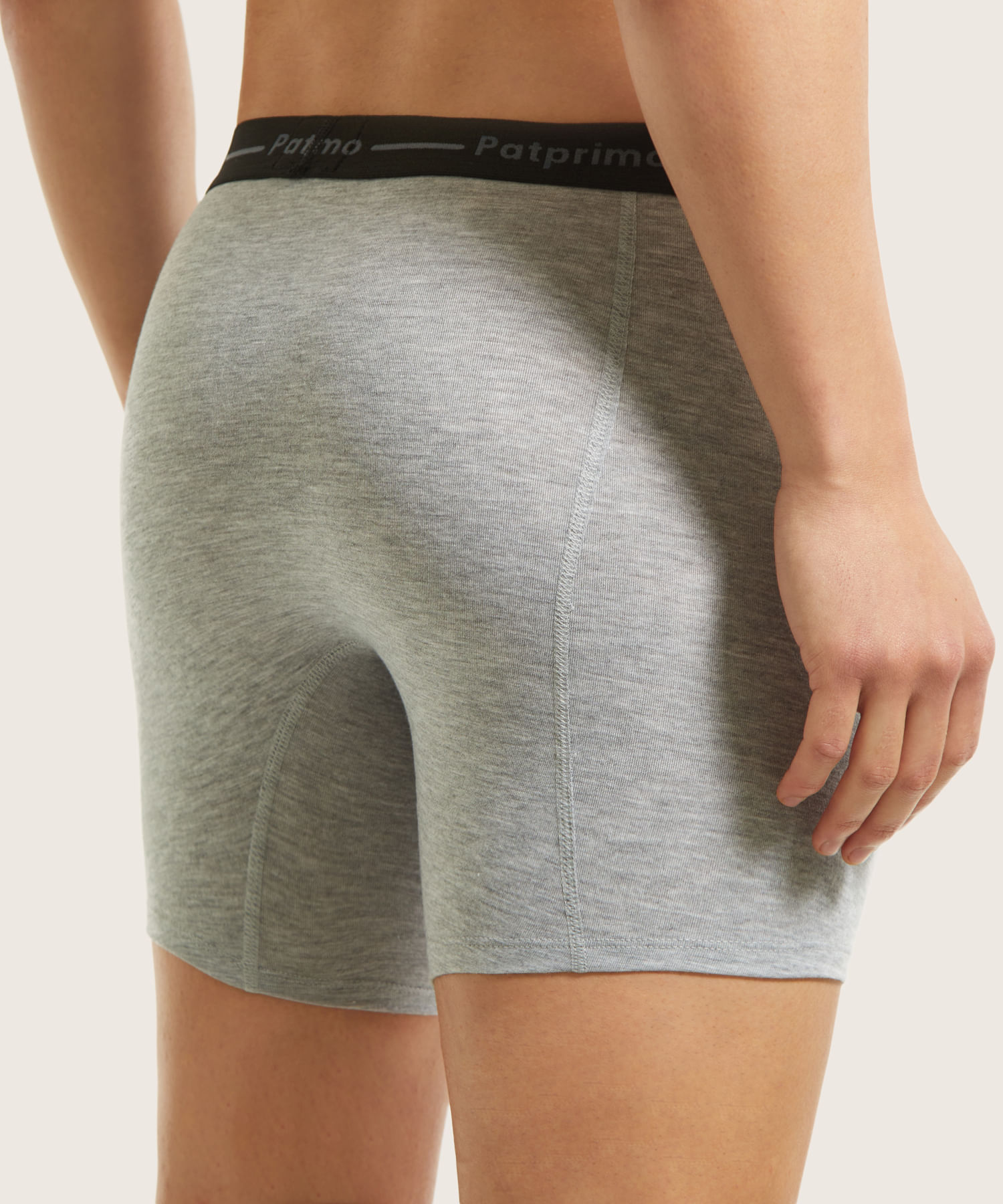 Boxer unicolor gris algodon ref 44000343 pat primo - Tiendas Jumbo