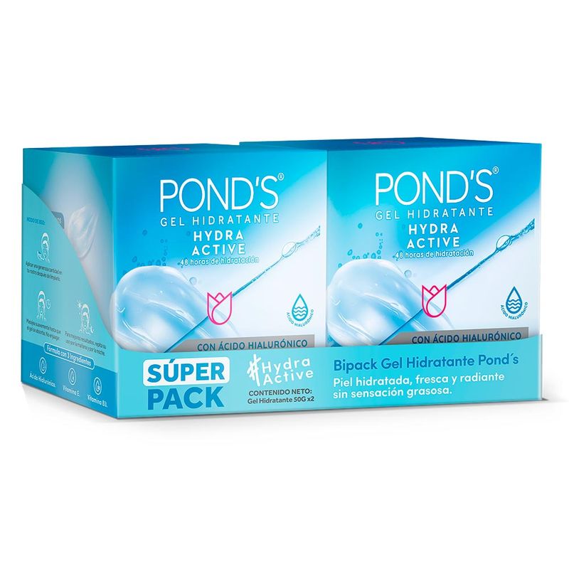 Gel Ponds Hidratante Hydra Active Aqua X2undx50g Tiendas Jumbo
