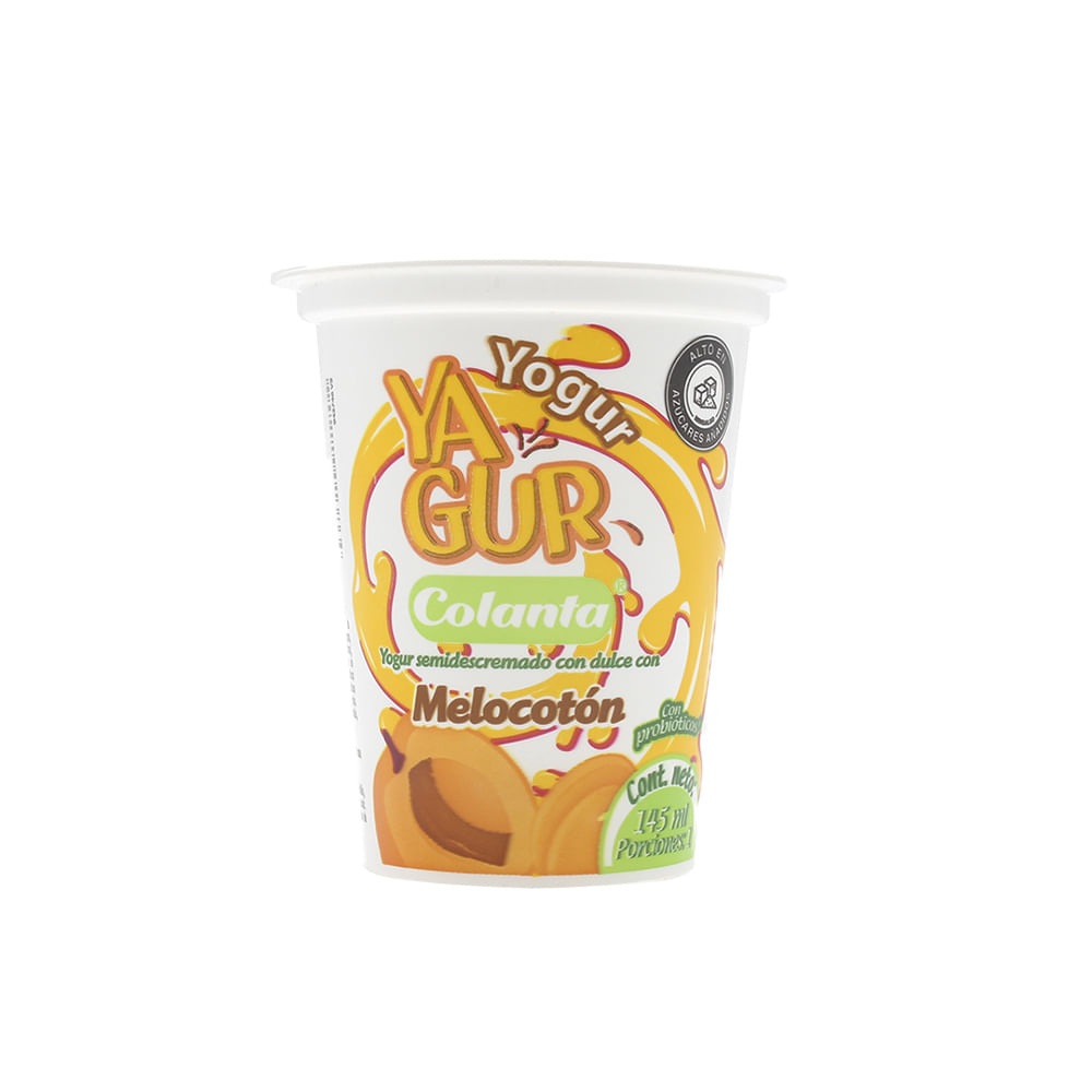 Yogurt Yagur Colanta melocotón x145ml - Tiendas Metro