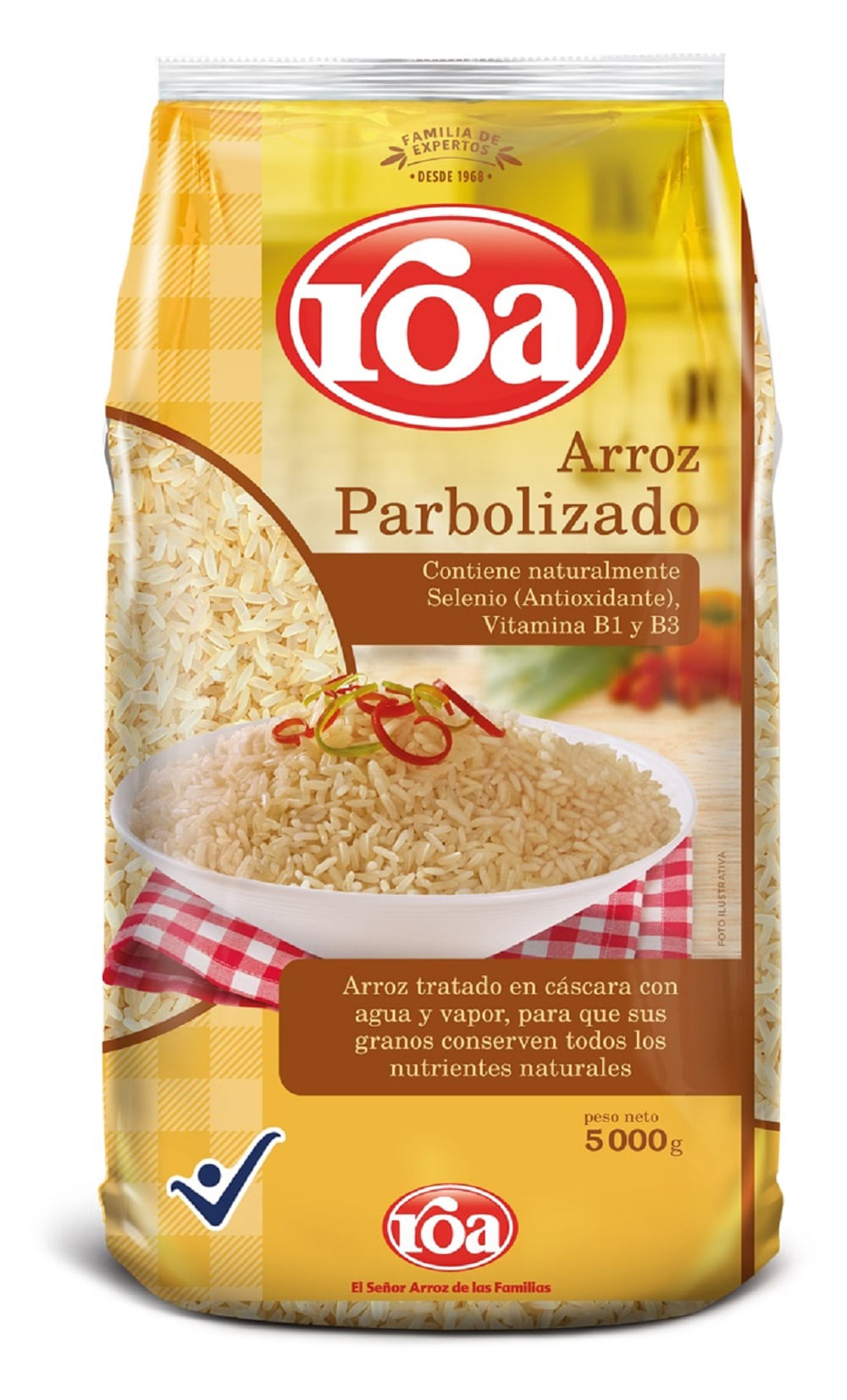 Arroz Roa parbolizado x5000g - Tiendas Jumbo