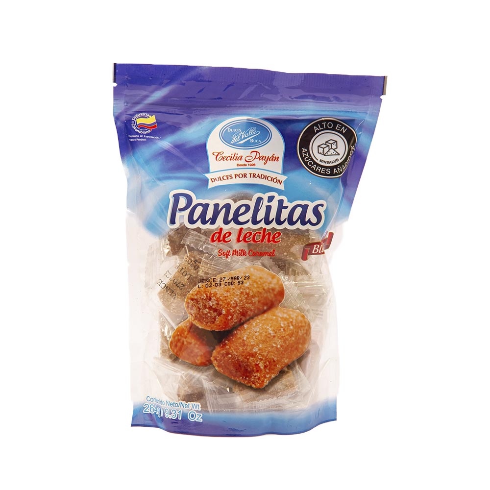Panelitas de leche Dulces Del Valle x264g | Tiendas Jumbo