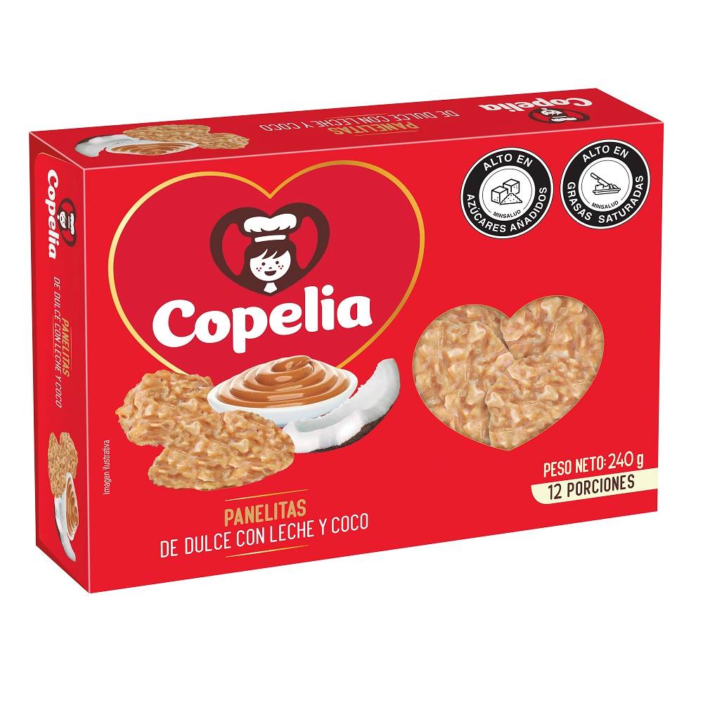 Panelitas Copelia dulce con leche y coco x12 240g - Tiendas Metro