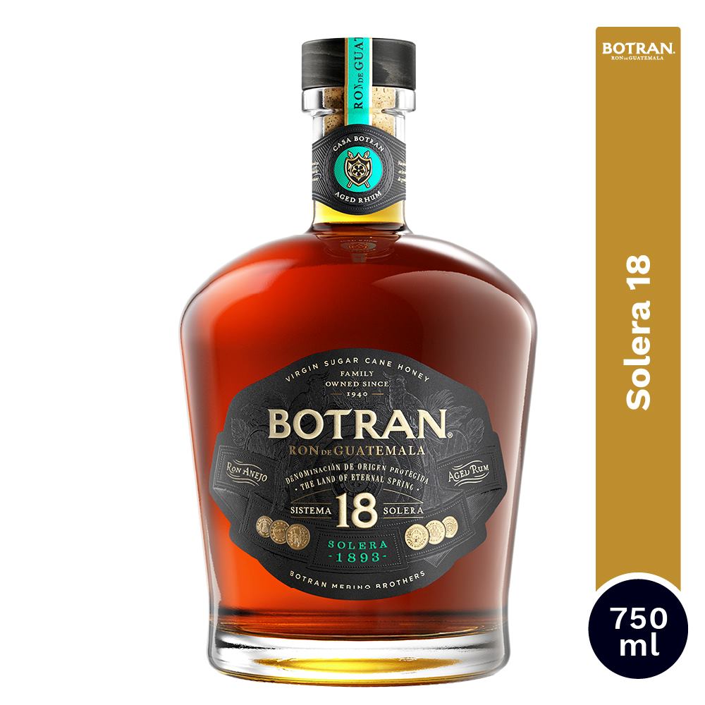 Ron Botran añejo 18 años Solera x750ml - Tiendas Jumbo