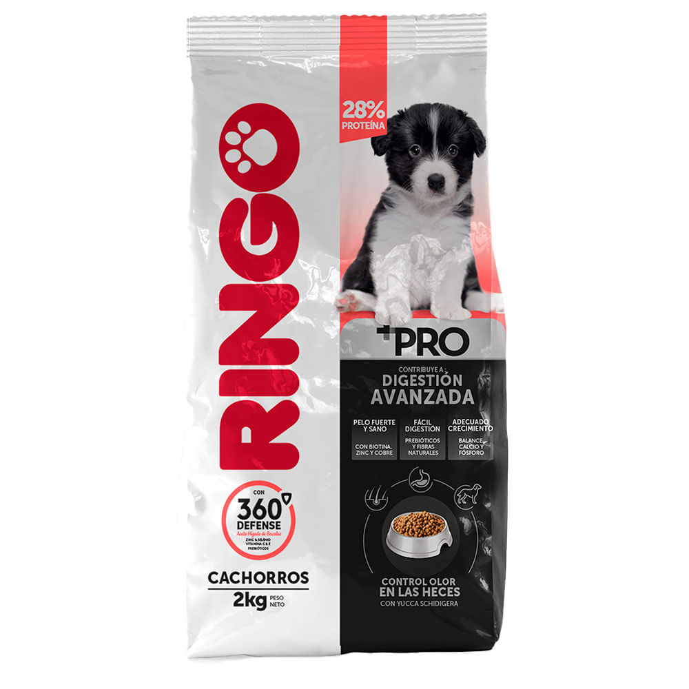 Alimento perros Ringo + pro cachorros x2kg | Tiendas Jumbo