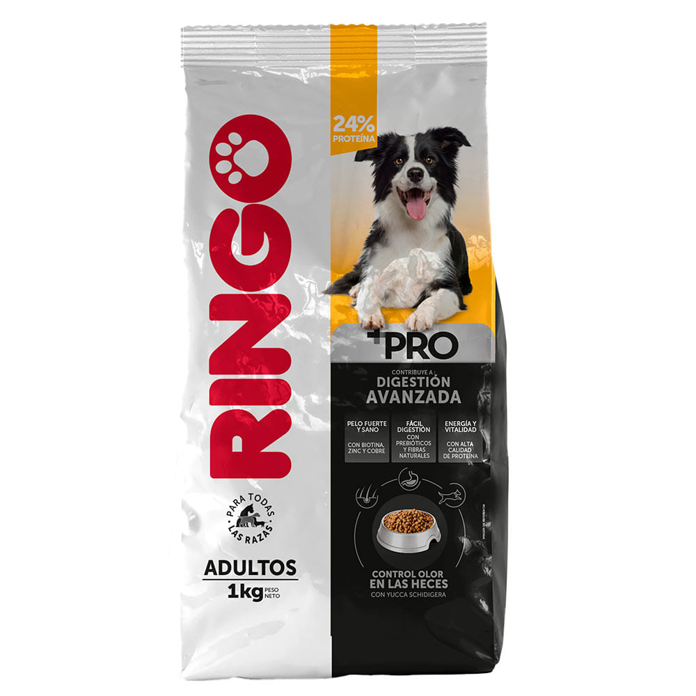 Alimento para perros Ringo +pro adultos 1kg | Tiendas Metro