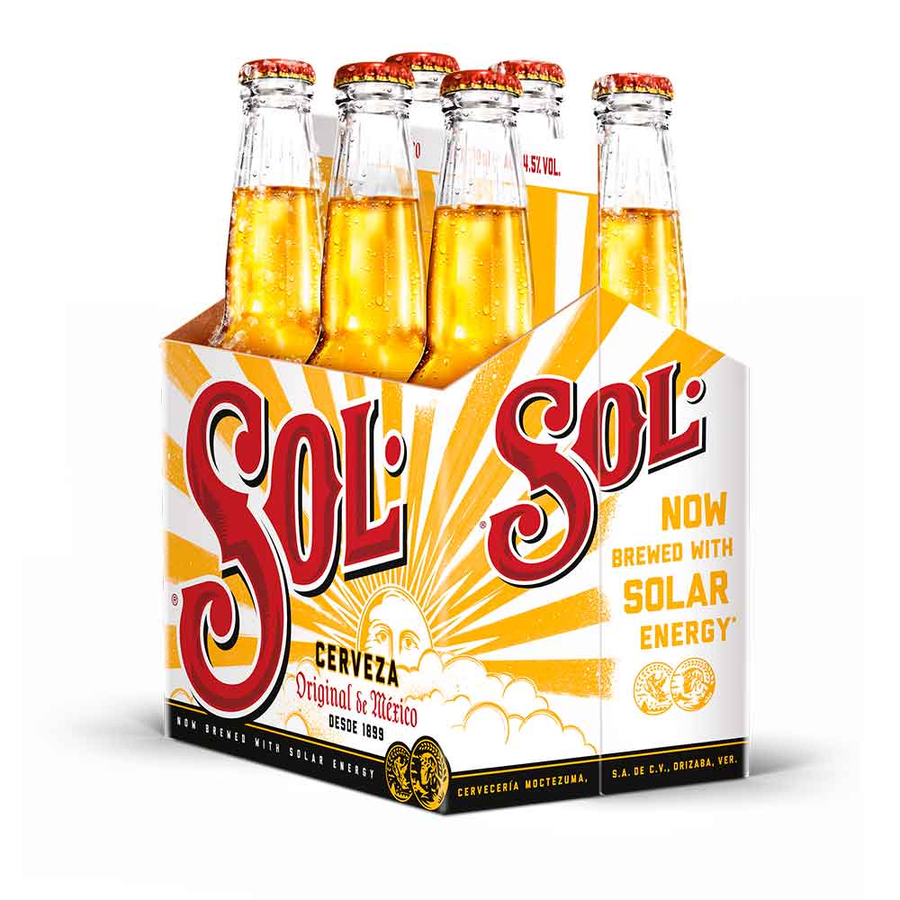 Cerveza sol botella sixpack x 330ml - Tiendas Metro