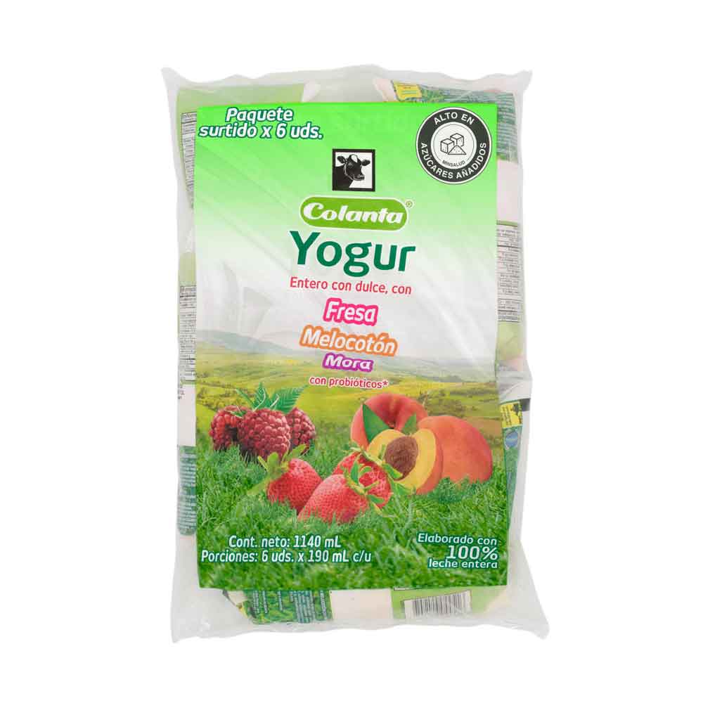 Yogurt Colanta surtido x6und x190ml c-u - Tiendas Jumbo