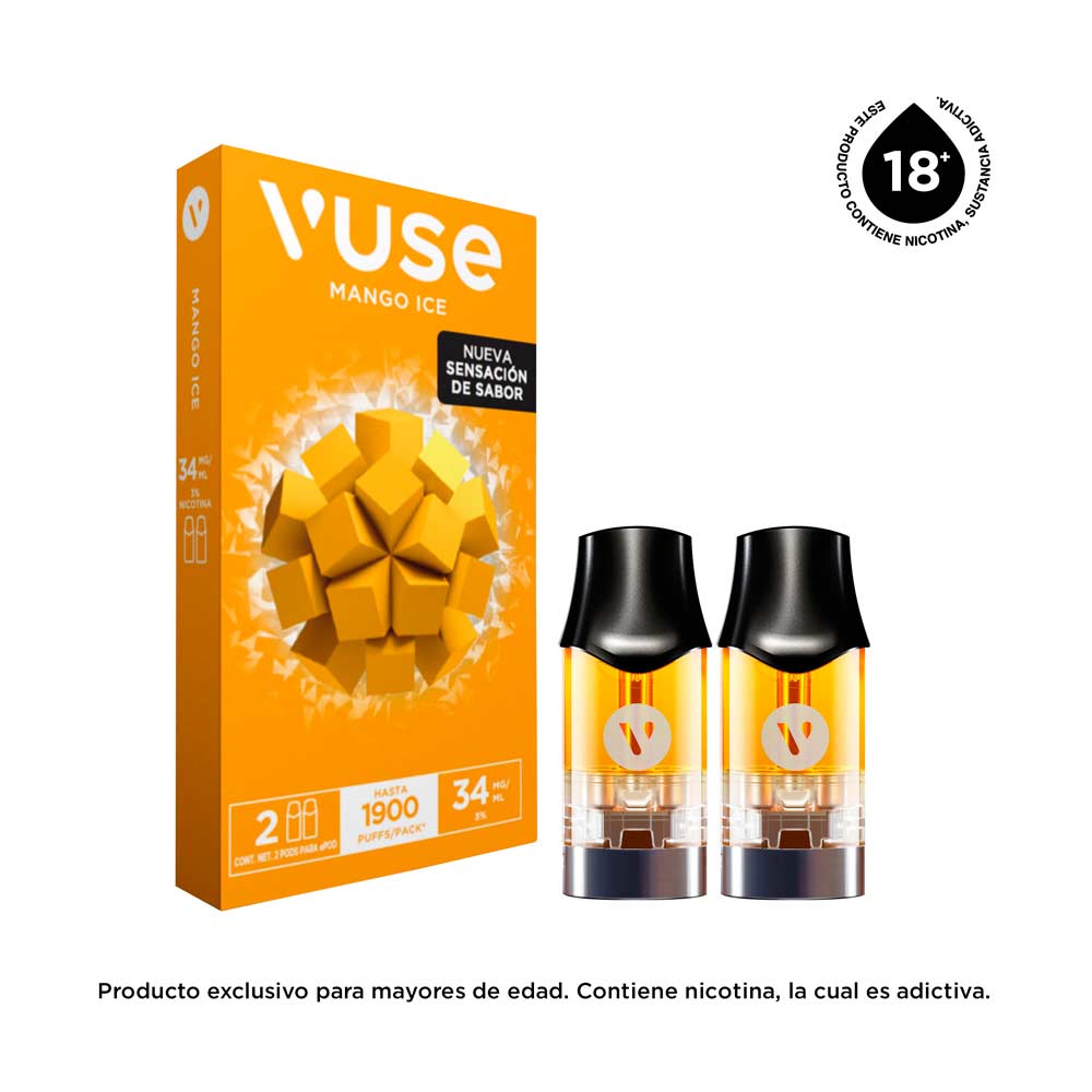 Pod Vuse vivid mango ice x2und x34mg/ml - Tiendas Jumbo