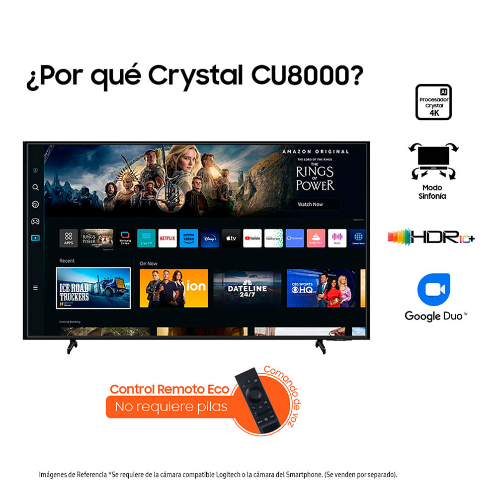 Televisor Samsung 50"crystal UHD 4K Smart TV | Tiendas Jumbo