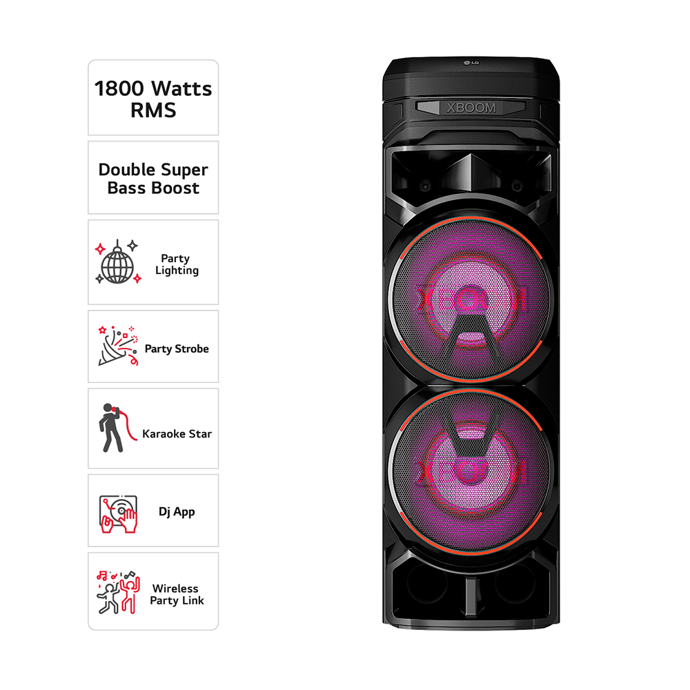 Torre de sonido LG XBOOM RNC9 1800W Multi Bluetooth - Tiendas Metro