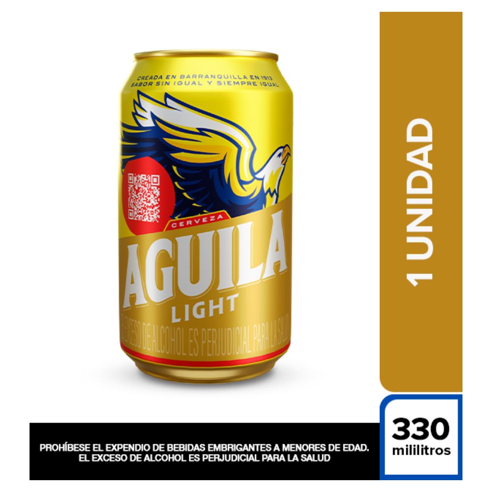 Cerveza Aguila Light en lata x330ml | Tiendas Metro