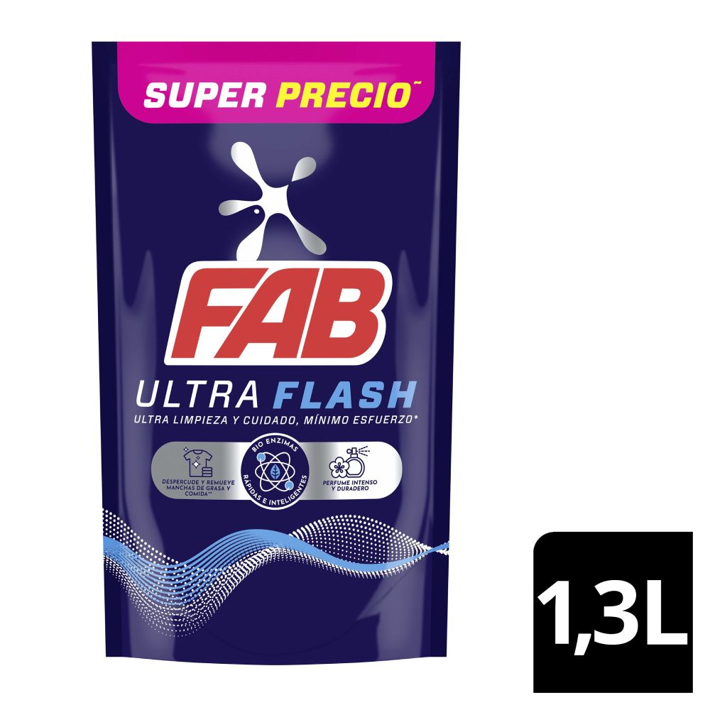 Detergente liquido Fab ultra x1.3L - Tiendas Jumbo