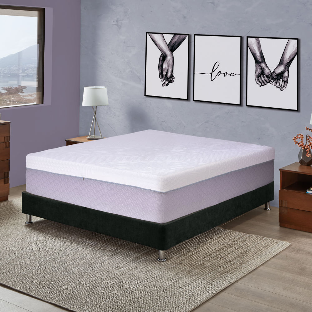 Colchon Enrollable Queen 160x190 cm con Base Cama - Tiendas Jumbo