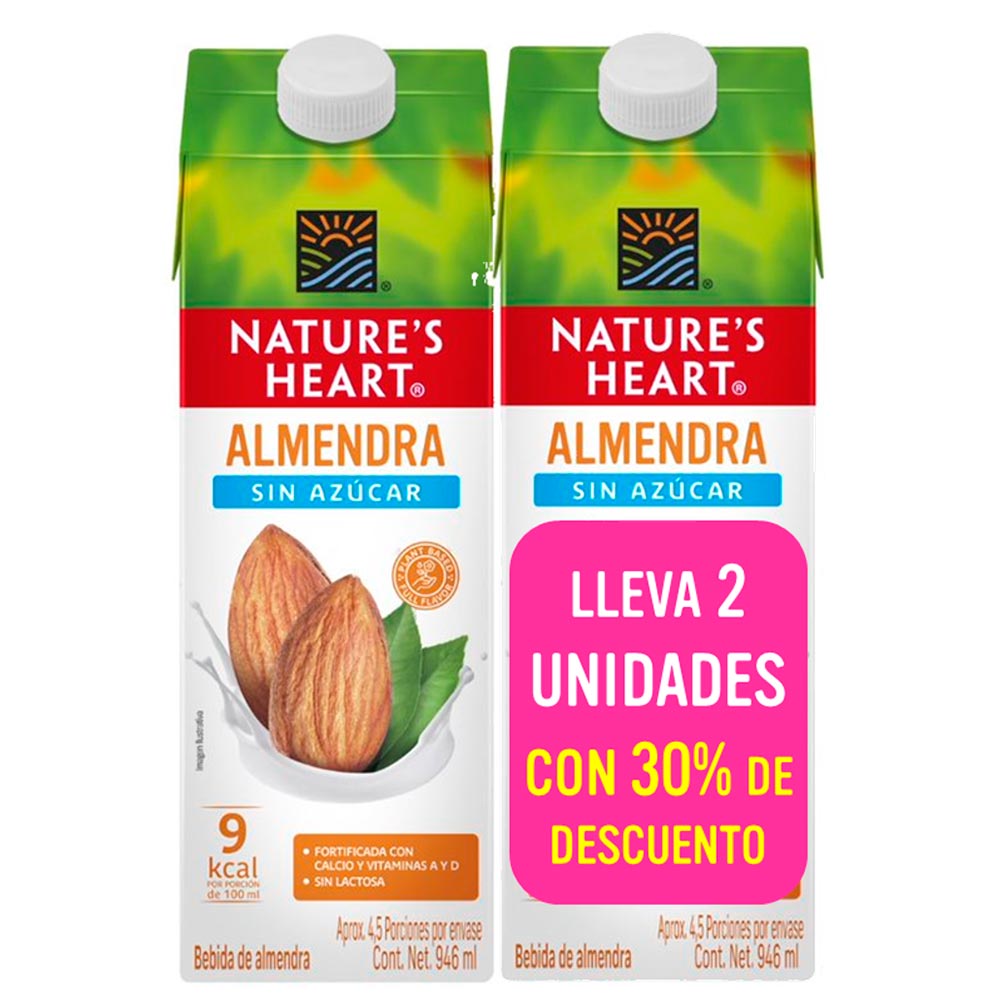 Bebida Natures Heart Almendra X2und X946ml C U Tiendas Jumbo