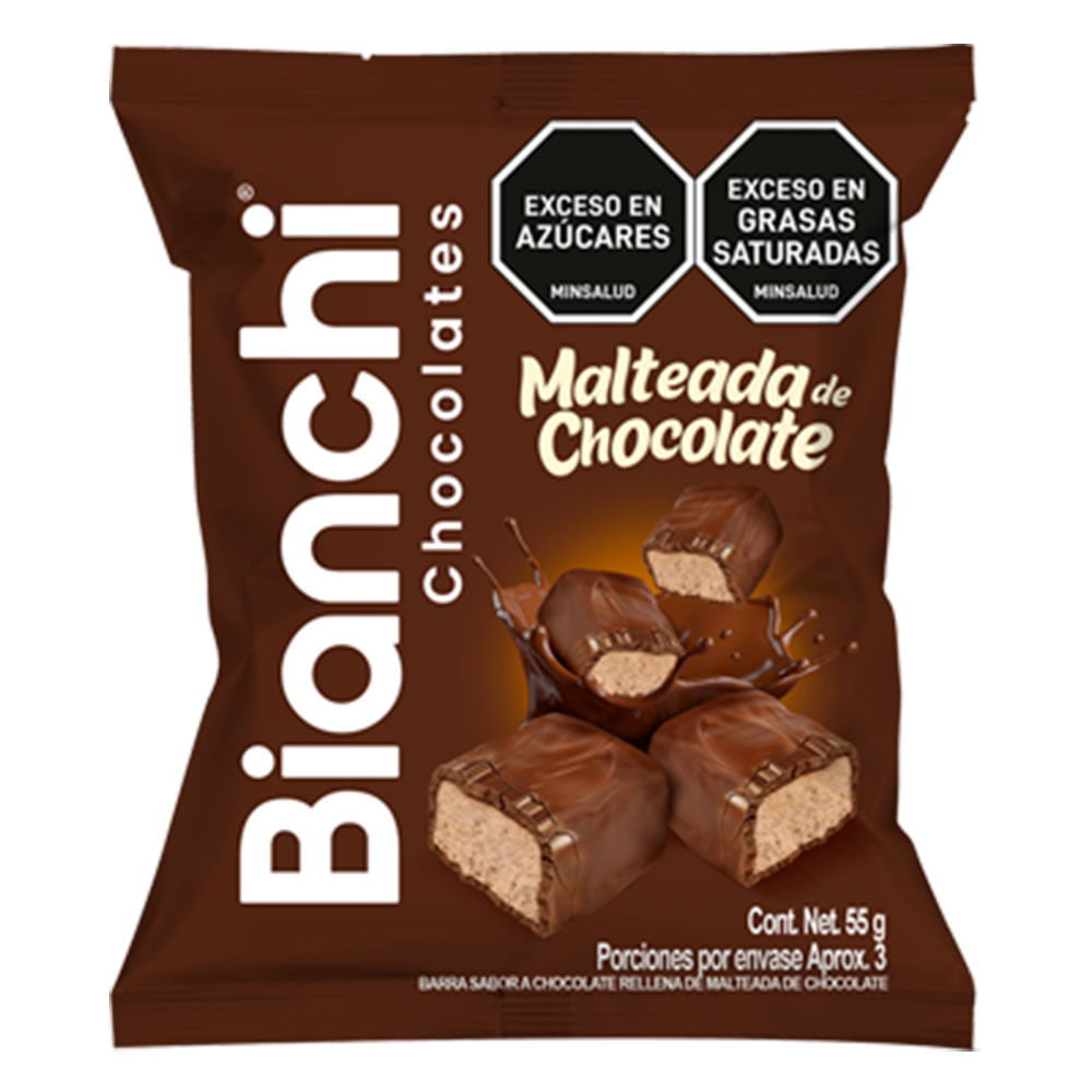Chocolate Bianchi malteada chocolate x55g - Tiendas Metro