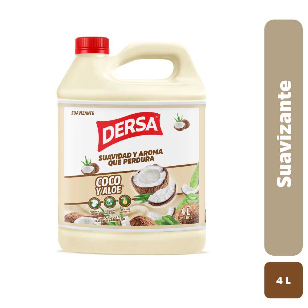 Suavizante Dersa coco aloe x4000ml - Tiendas Jumbo