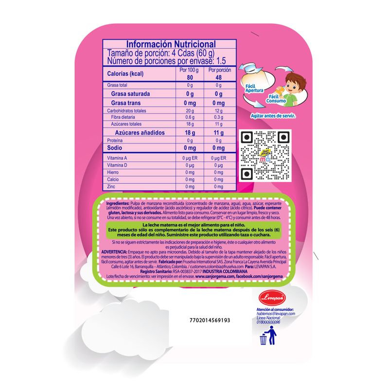 Compota San Jorge Ma Doy Pack Manzana X 90g - Tiendas Jumbo