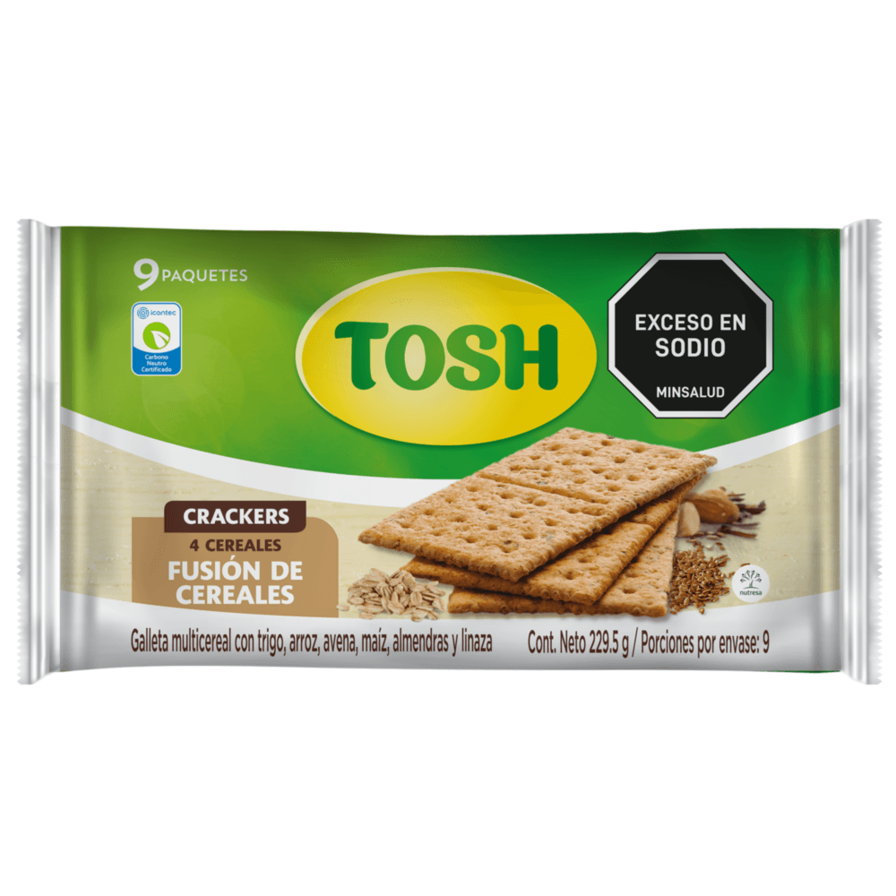Galletas Tosh fusión cereales x9 229g | Tiendas Jumbo